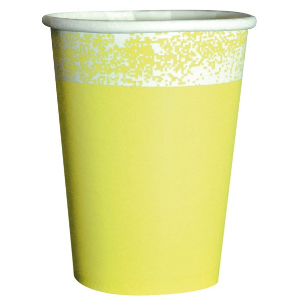 VASO POLIP AMARILLO PASTEL X8 | Cotillón Smile